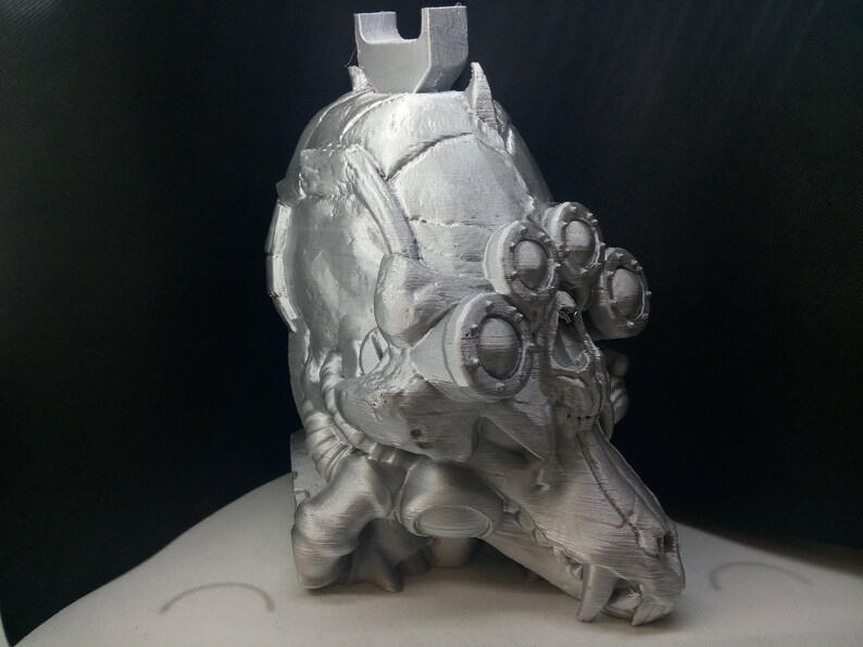 Zombie Robot Coyote Headphone Rack! Cyborg Animal Skull Supervillain ...