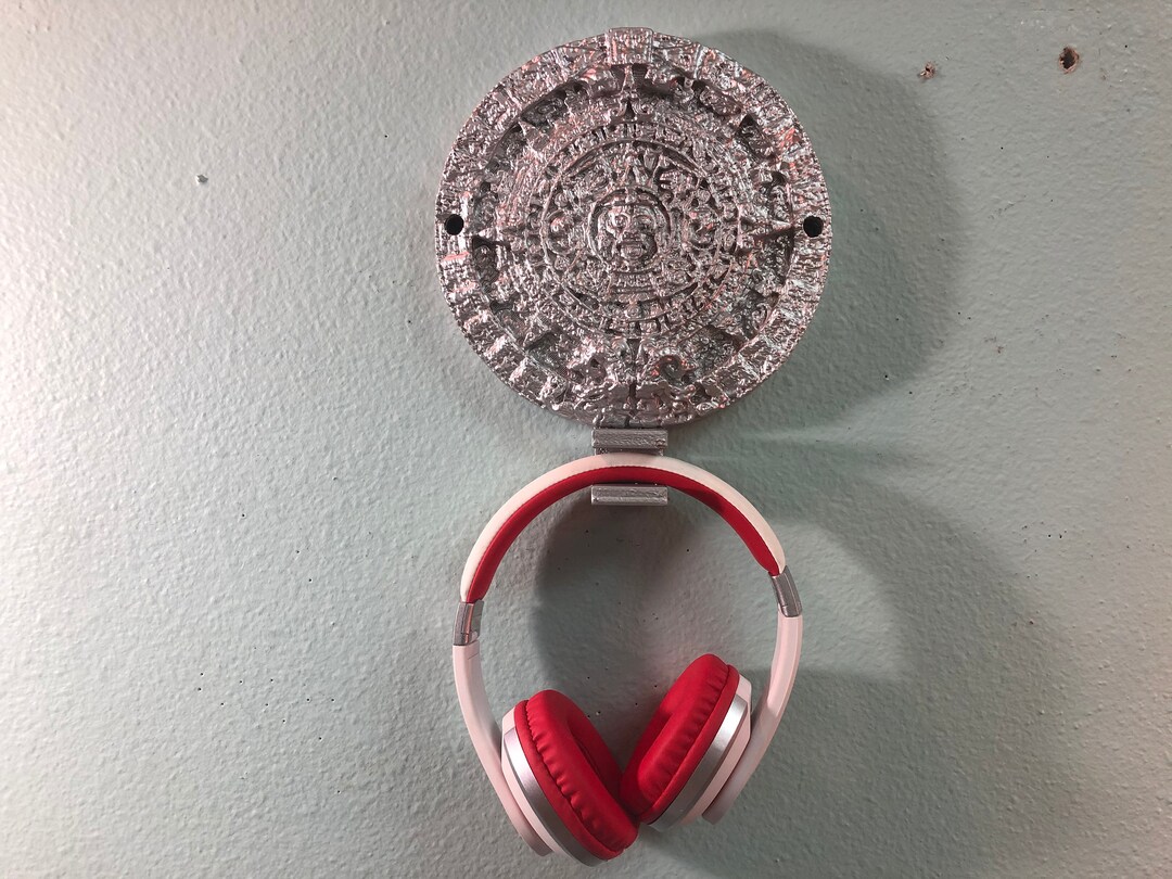 Aztec Calendar Wall Hanger! Mesoamerican Headset Hanger. Like Aztec ...