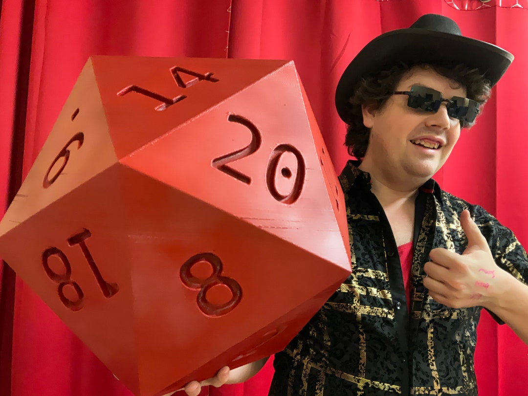 Giant D20 Die - Largest Rolling Dice for Epic Game Nights - Etsy