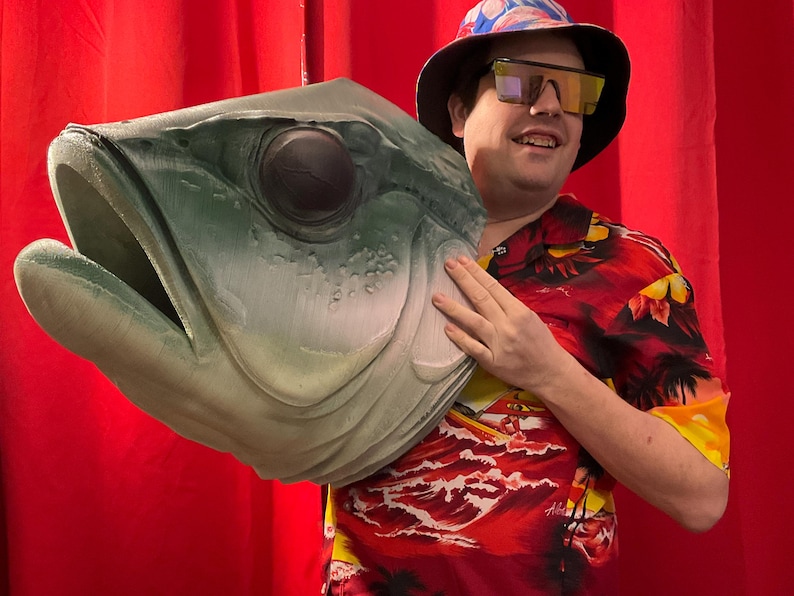 Giant Rainbow Trout Wall Head – Faux Taxidermy Fish Decor, Fisherman ...