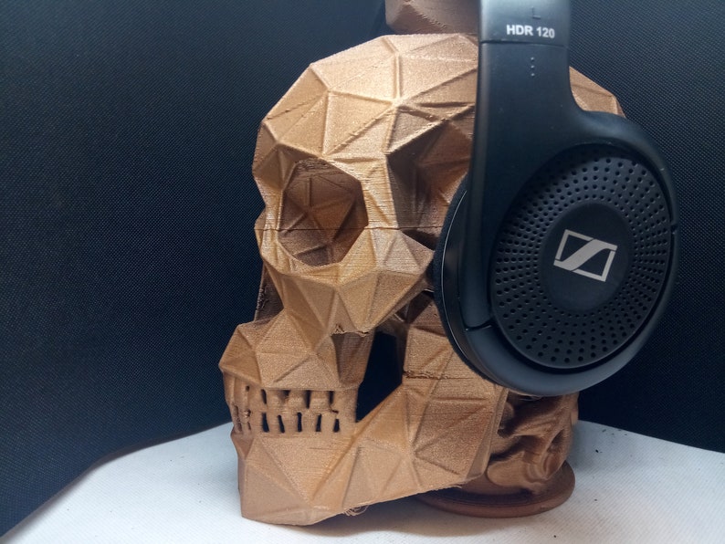 Geometric Skull Headphone Stand Headset Holder Rack Shiny - Etsy