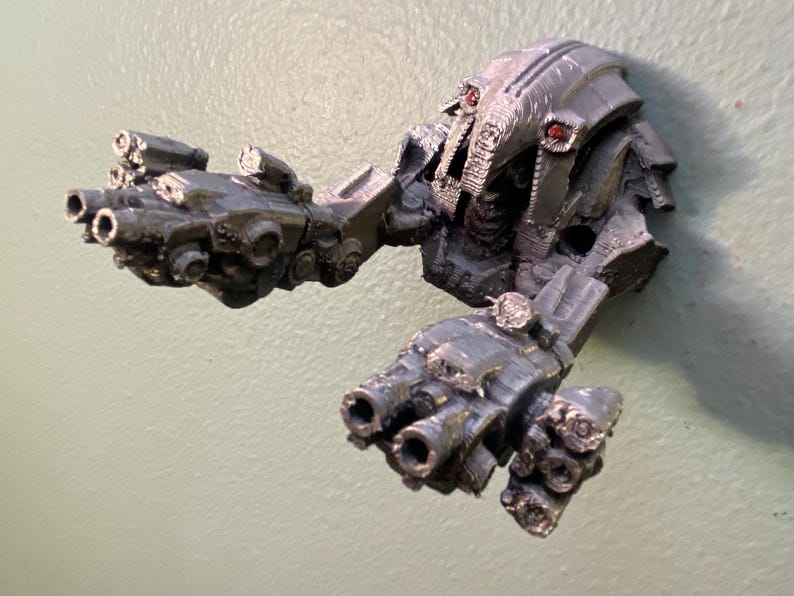 Mech Guitar Wall Mount – Sci-fi Robot Hanger for Bass, Electric ...