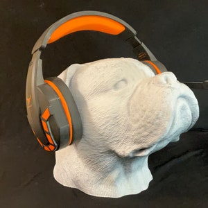 Black/white Fade Bulldog Headphone Stand - Multi-use, Stylish Desk ...