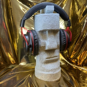 Moai Headphone Stand: Easter Island-inspired Audio Holder - Unique ...