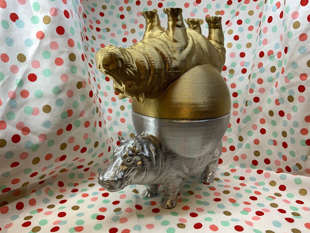 Hippo Trinket Bowl! Hippopotamus Dish for Jewelry, Storage, Wedding ...