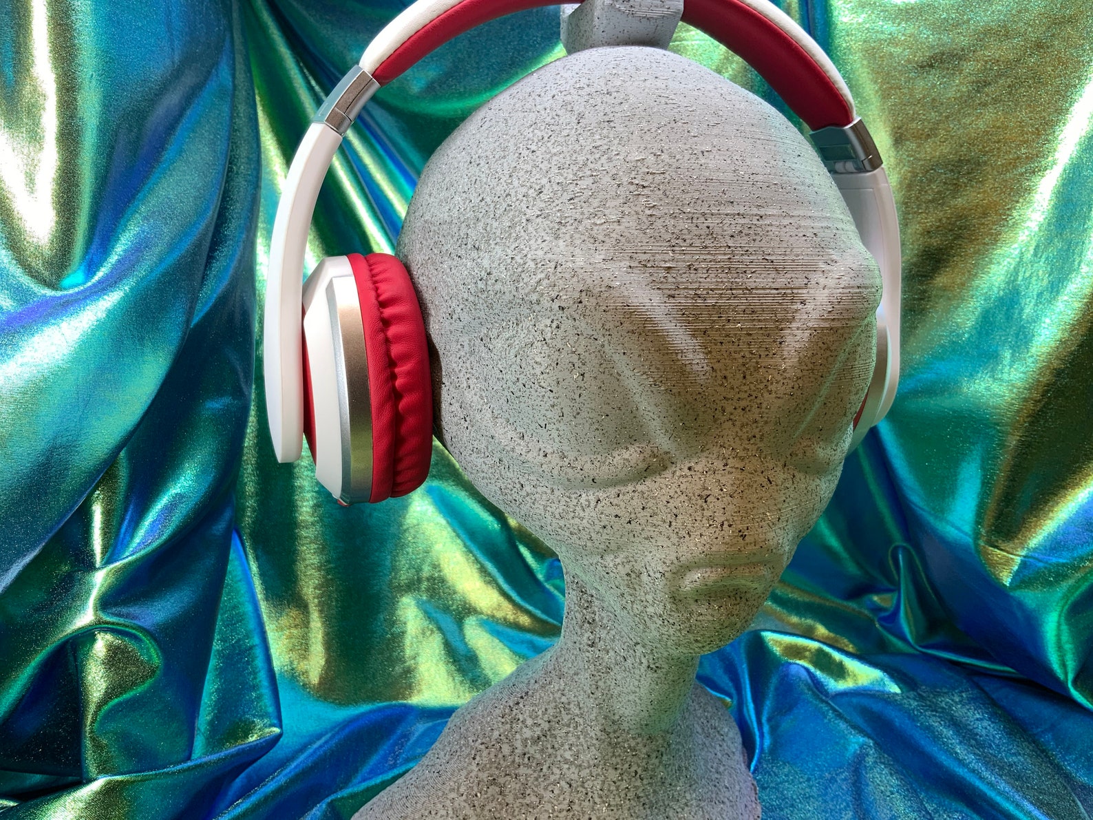 Ancient Alien Head Headphone Stand Stone Finish Headset - Etsy