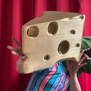 Giant Cheese Prop - Fake Swiss Cheese Block for Restaurant Decor ...