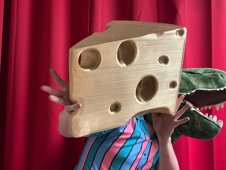 Giant Cheese Prop - Fake Swiss Cheese Block for Restaurant Decor ...