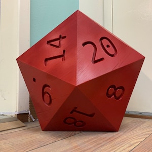 Giant D20 Die - Largest Rolling Dice for Epic Game Nights - Etsy