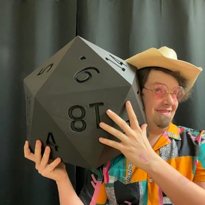 The LARGEST D20 on Etsy! HUGE 20-sided Die, Amazing Functional Dice ...