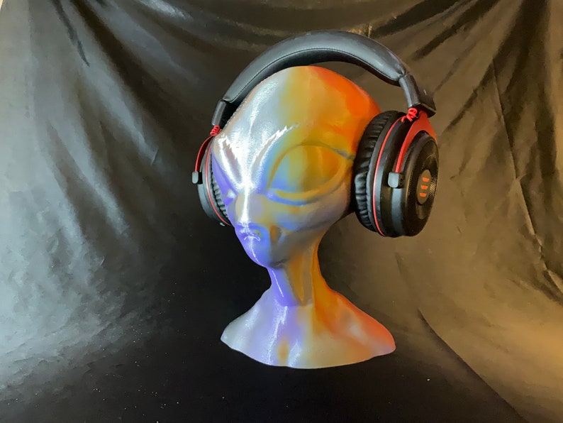 Psychedelic Alien Head Headphone Stand Headset Holder Rack - Etsy