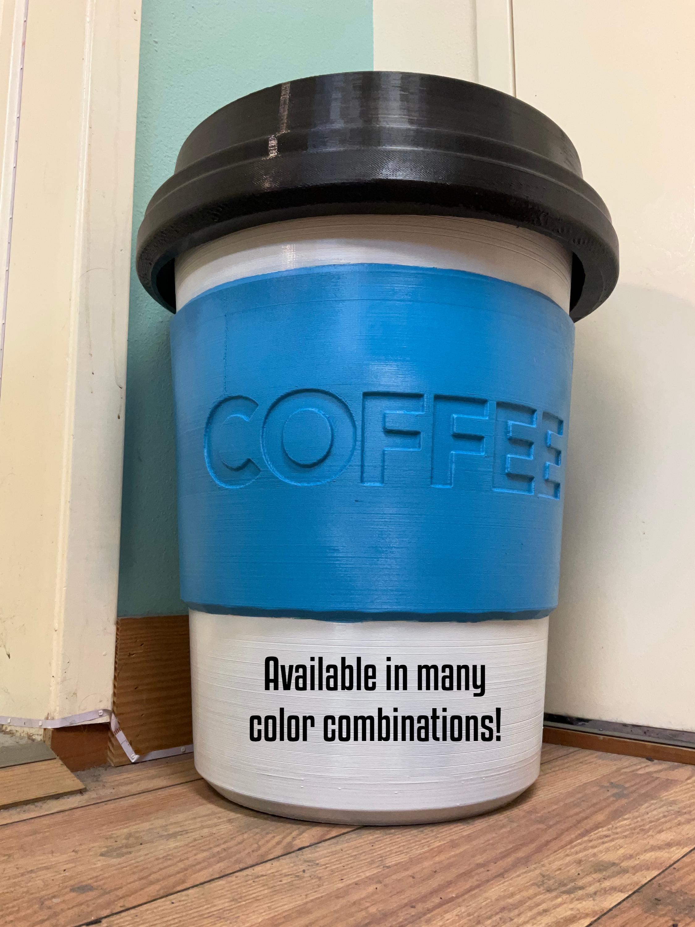 Giant Coffee Cup Prop With Lid for Coffee Shops, Restaurants & Trucks ...