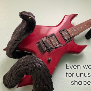 Guitar SNAKE! Horizontal/sideways Guitar Wall Mount Hanger! Holder ...