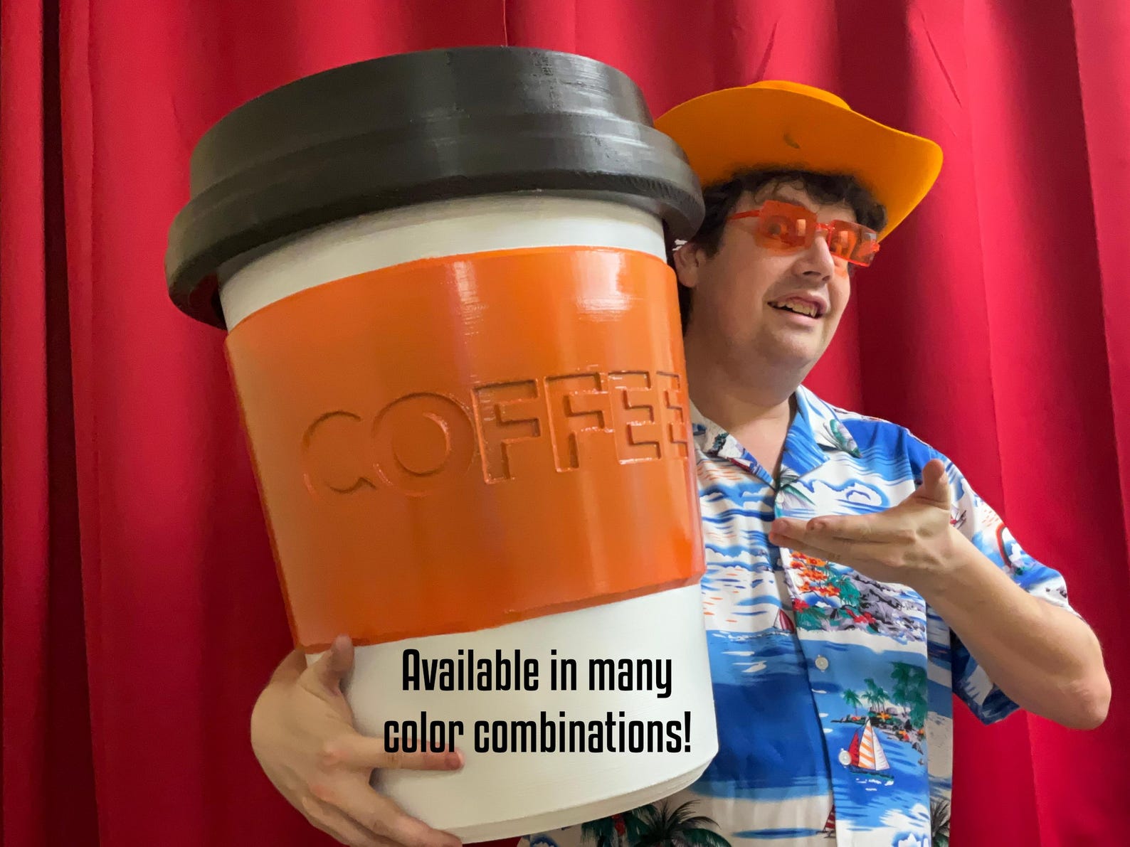 Giant Coffee Cup Prop With Lid for Coffee Shops, Restaurants & Trucks ...