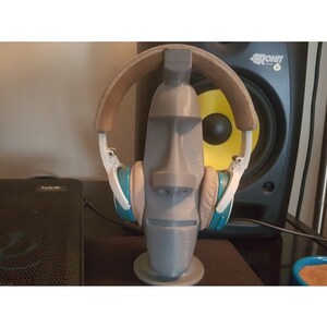 Moai Statue Headphone Rack! "easter Island-style" Headset Hanger. Heads Up, Listen! Pacific ...