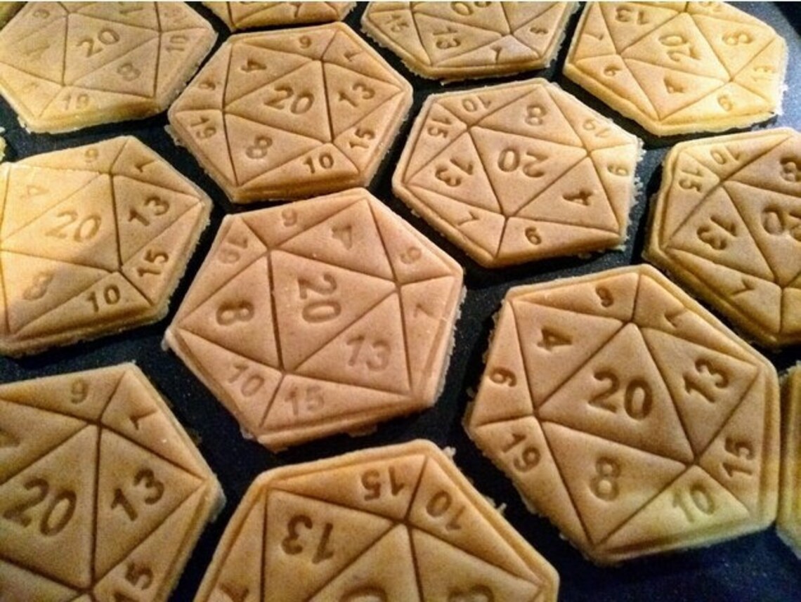 Super Cool D20 Cookie Cutter, A La Dungeons and Dragons! Hexagonal ...