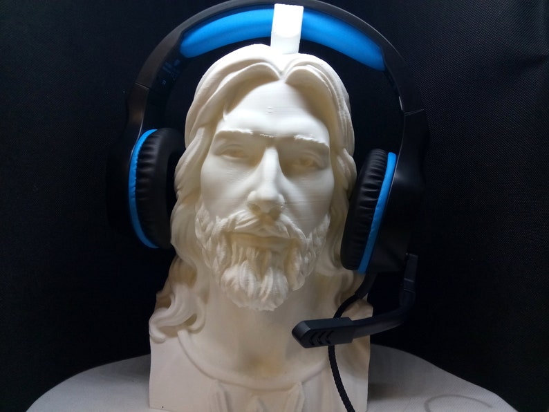 Jesus Christ Headphone Stand! Headset Hanger Rack, Son of God, Prince ...