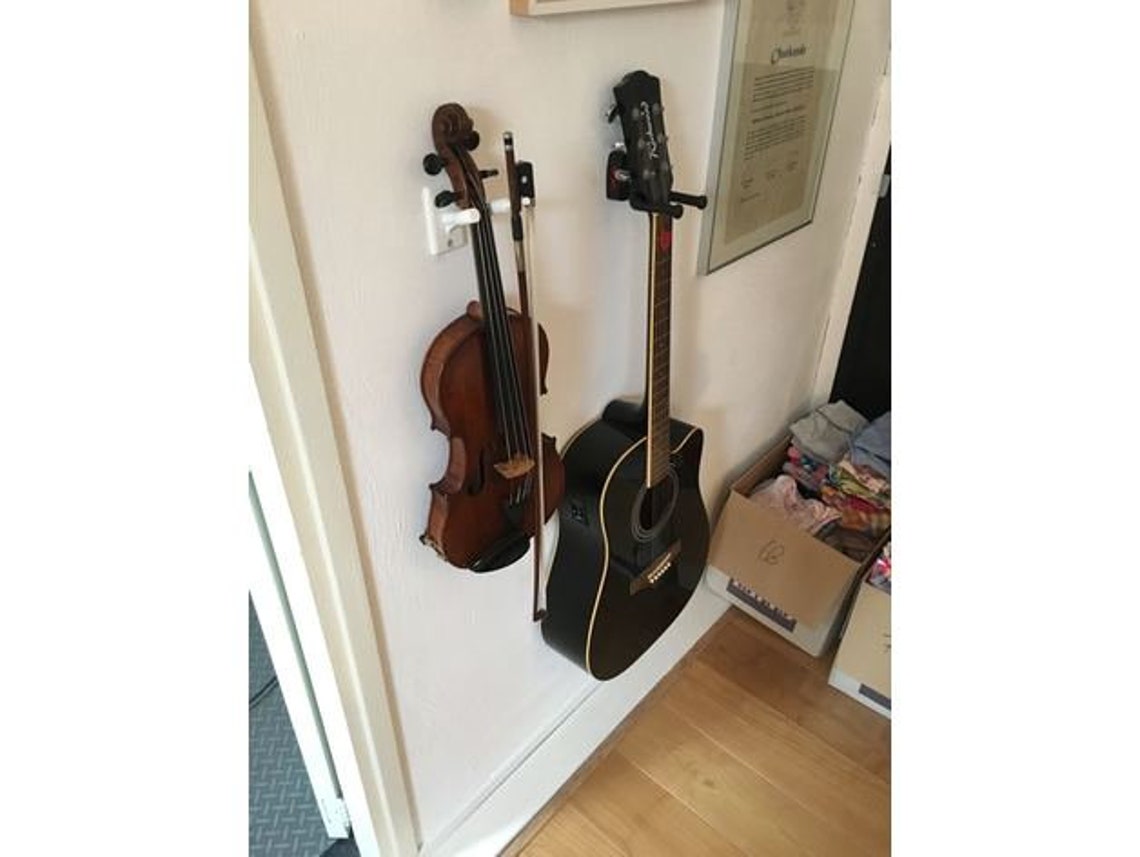 White Violin Wall Mount Hanger for Viola Electric Violin in | Etsy
