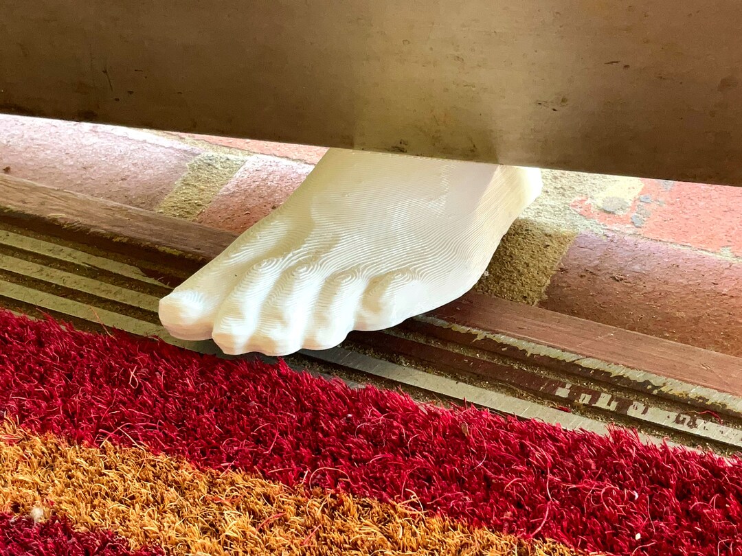 Human Foot Doorstop! Funny Kitchen/dorm Decor. Humorous Office Decor ...