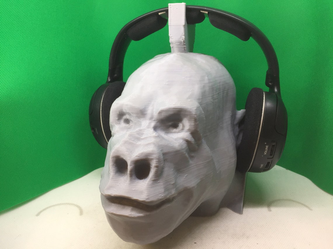 Fun Gorilla Headphone Stand Headset Hanger Rack Like Monkey | Etsy