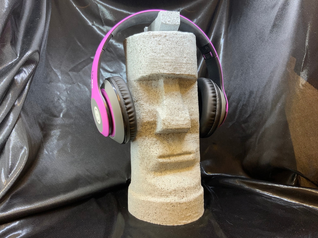 Moai Headphone Stand: Easter Island-inspired Audio Holder - Unique ...