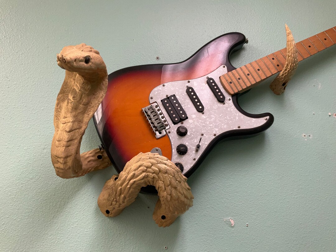 Rockstar-style Guitar Wall Mount! Guitar Snake With Customizable Colors ...