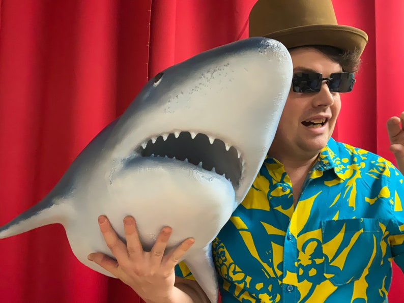 Life-size Shark Model With Prominent Teeth - Perfect for Parties and ...