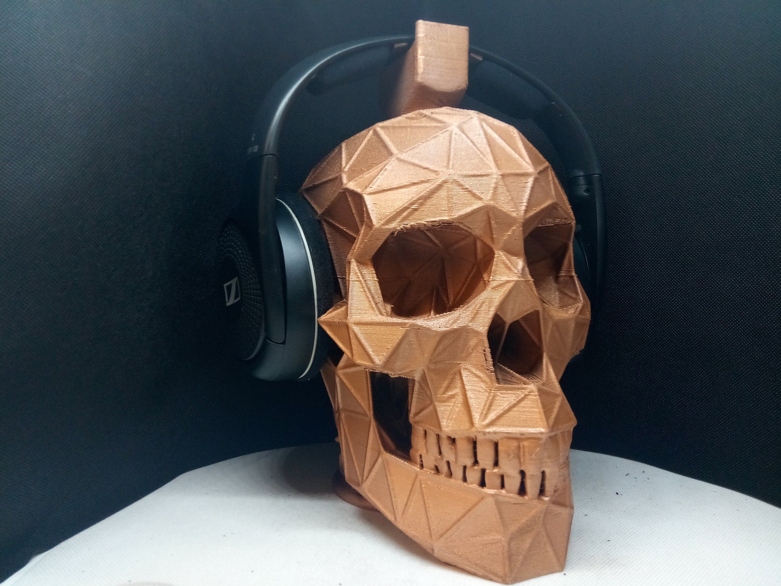Geometric Skull Headphone Stand Headset Holder Rack Shiny - Etsy