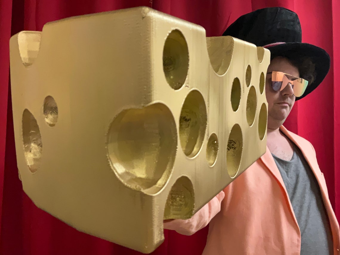 Giant Golden Cheese Decor | Massive Cheesy Home Accent | Unique Party ...