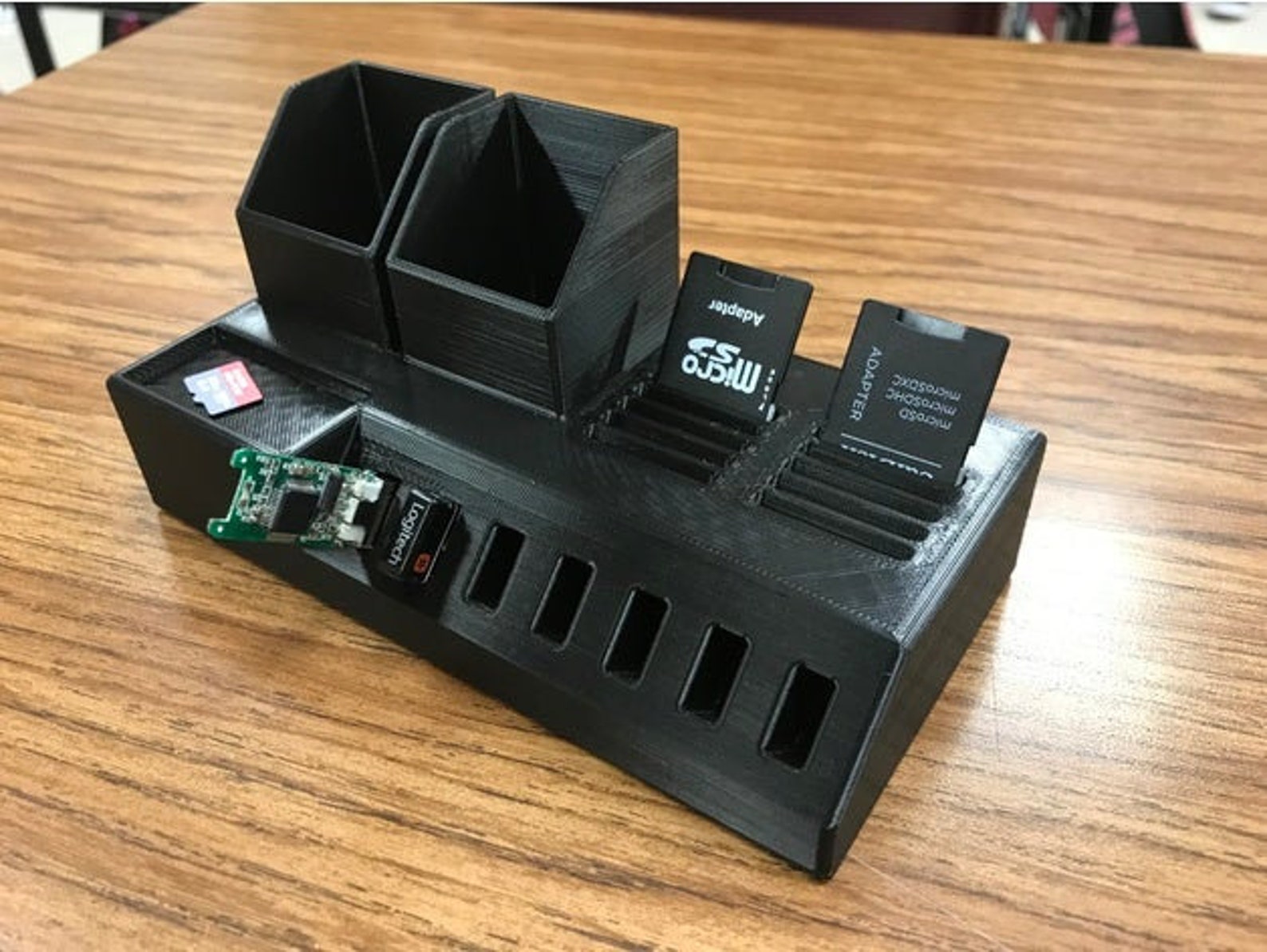 Sleek Black Desk Organizer! Storage Holder, Organizer for Screwdrivers ...