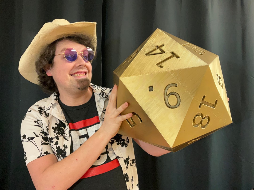 The LARGEST D20 on Etsy! HUGE 20-sided Die, Amazing Functional Dice ...
