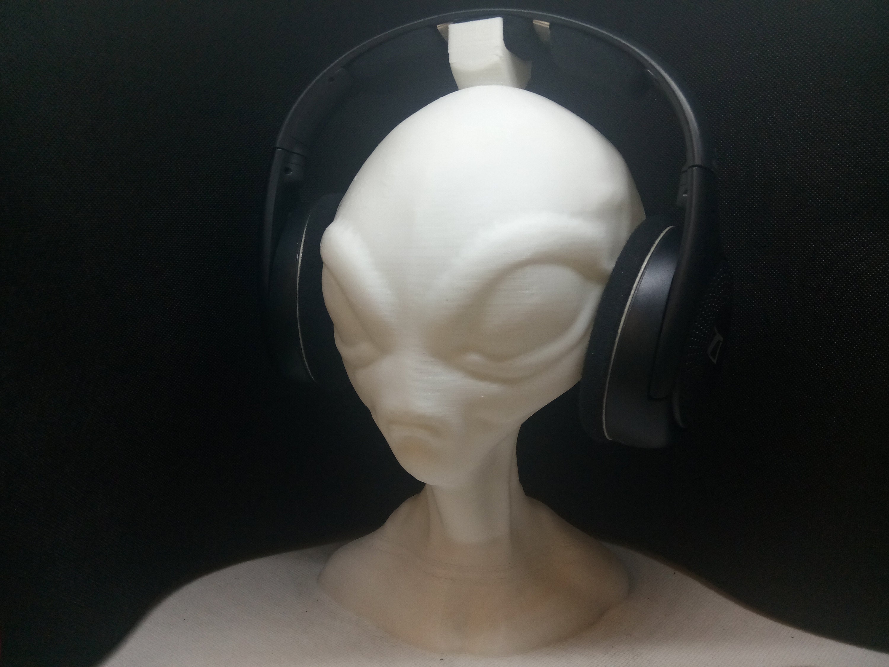 Alien Head Headphone Stand Headset Holder Rack Grey Area 51 | Etsy