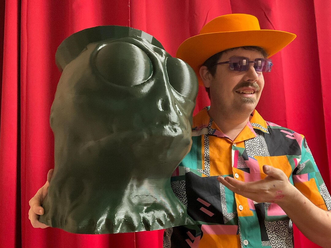 Sleestak Trash Can | 13 Gallon Alien Head Bin | Retro TV Show Sci-fi ...