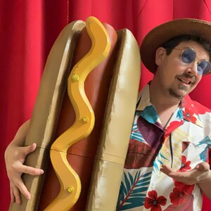 Giant Hot Dog Prop | Food Truck Decor | Restaurant Wall Art | Oversized ...