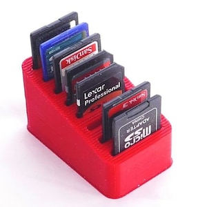 Cool Little 8-SD Card Holder Available in Your Choice of Color. - Etsy