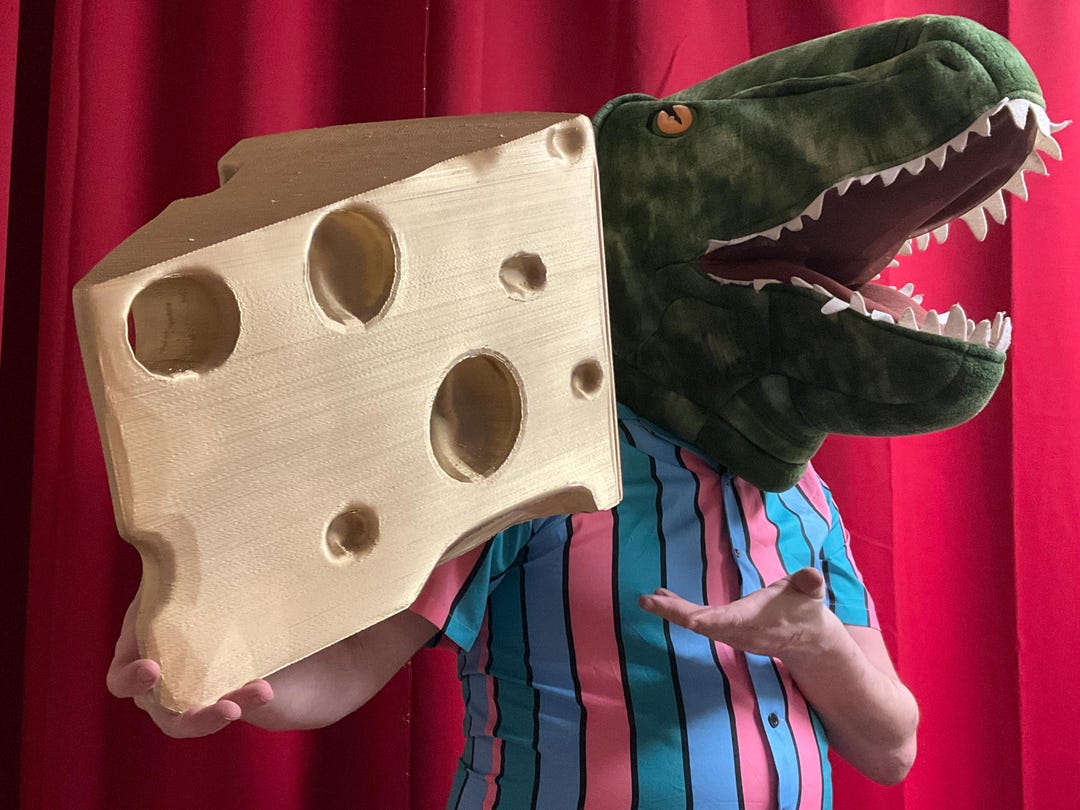 Giant Cheese Prop - Fake Swiss Cheese Block for Restaurant Decor ...