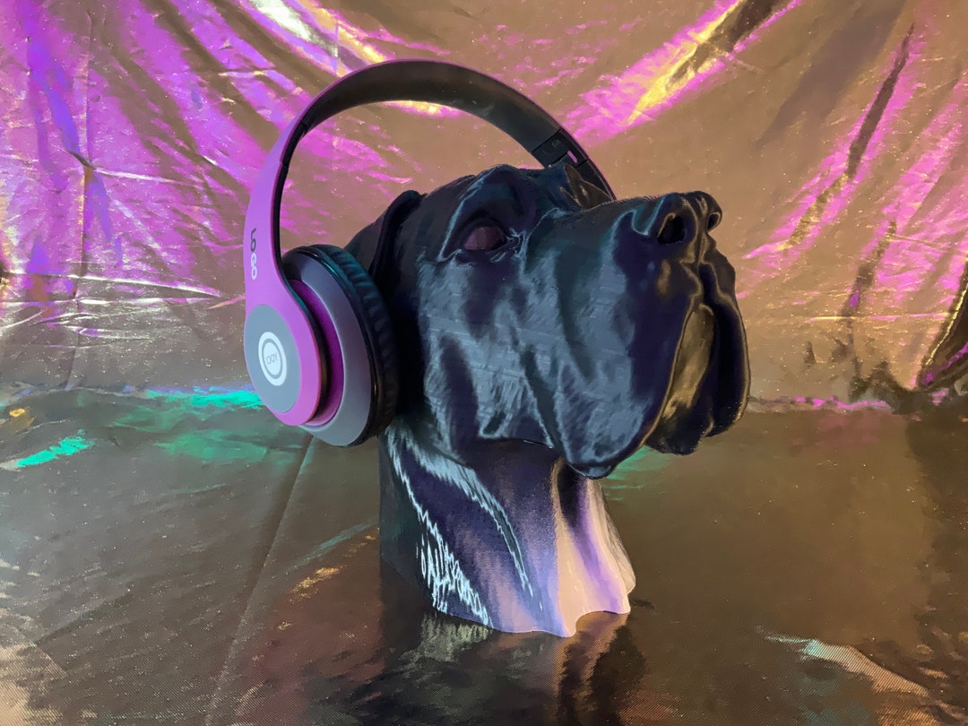 Great Dane Headphone Stand! Airbrushed Dog Headset Holder Like Mastiff ...