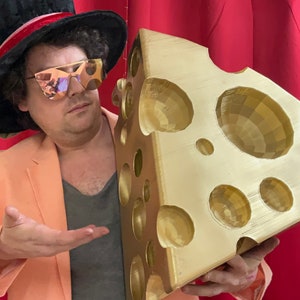 Giant Golden Cheese Decor | Massive Cheesy Home Accent | Unique Party ...