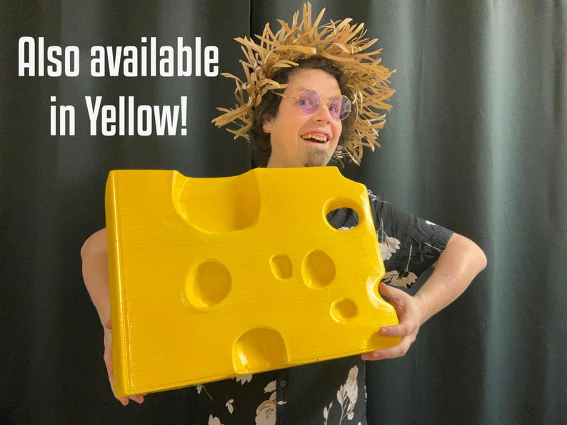 Giant Cheese Prop - Fake Swiss Cheese Block for Restaurant Decor ...