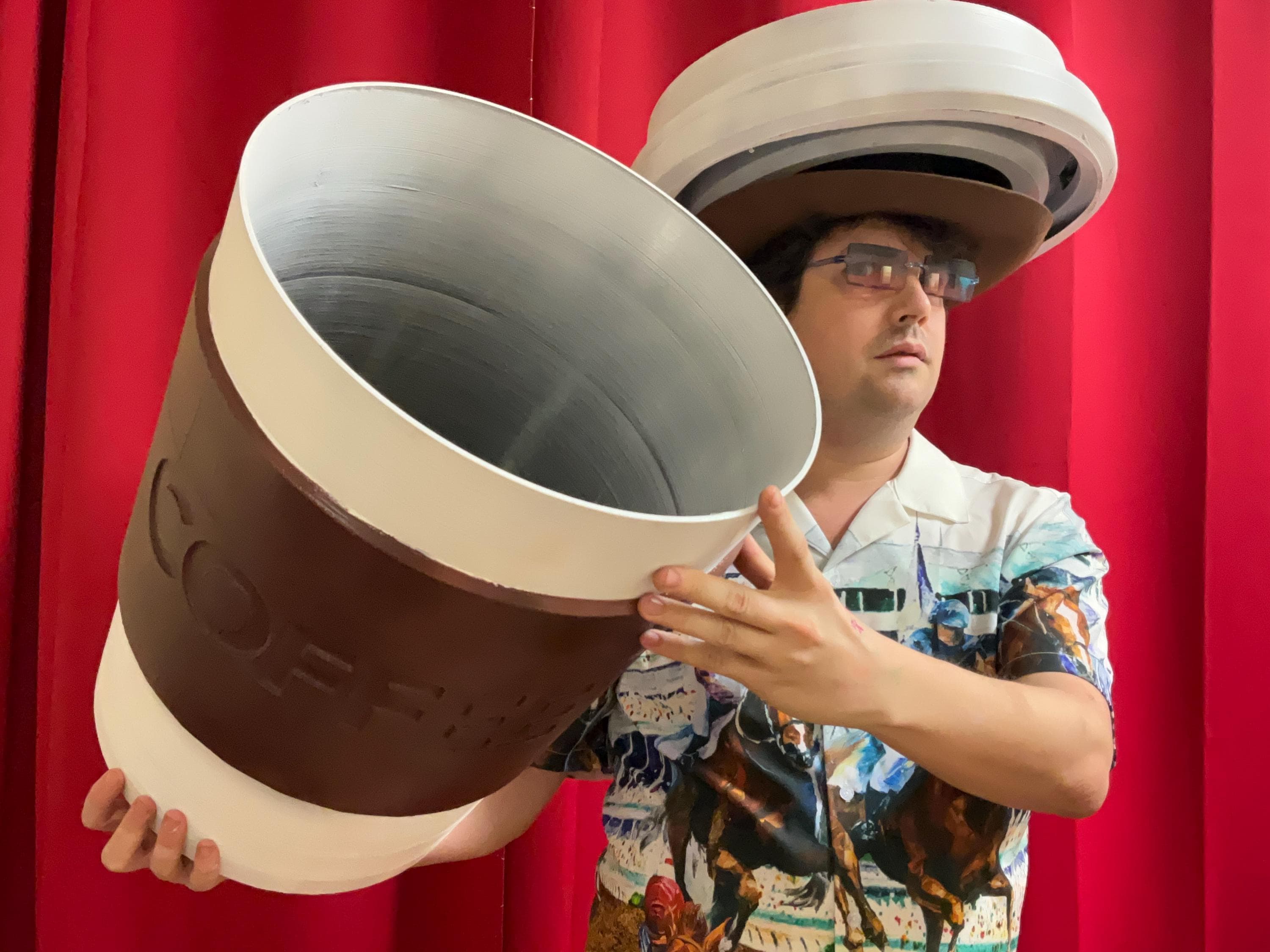 Giant Coffee Cup Prop With Lid for Coffee Shops, Restaurants & Trucks ...