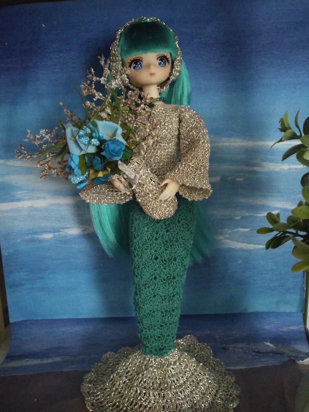 Mermaid Princes Aquata is at the Mermaid Ball. - Etsy