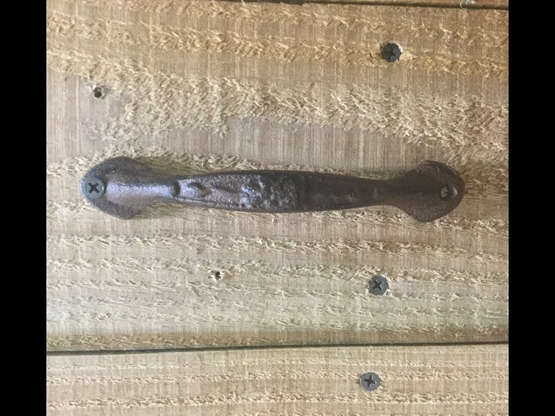 Cast Iron Drawer Cabinet Pull Set of 6 - Etsy