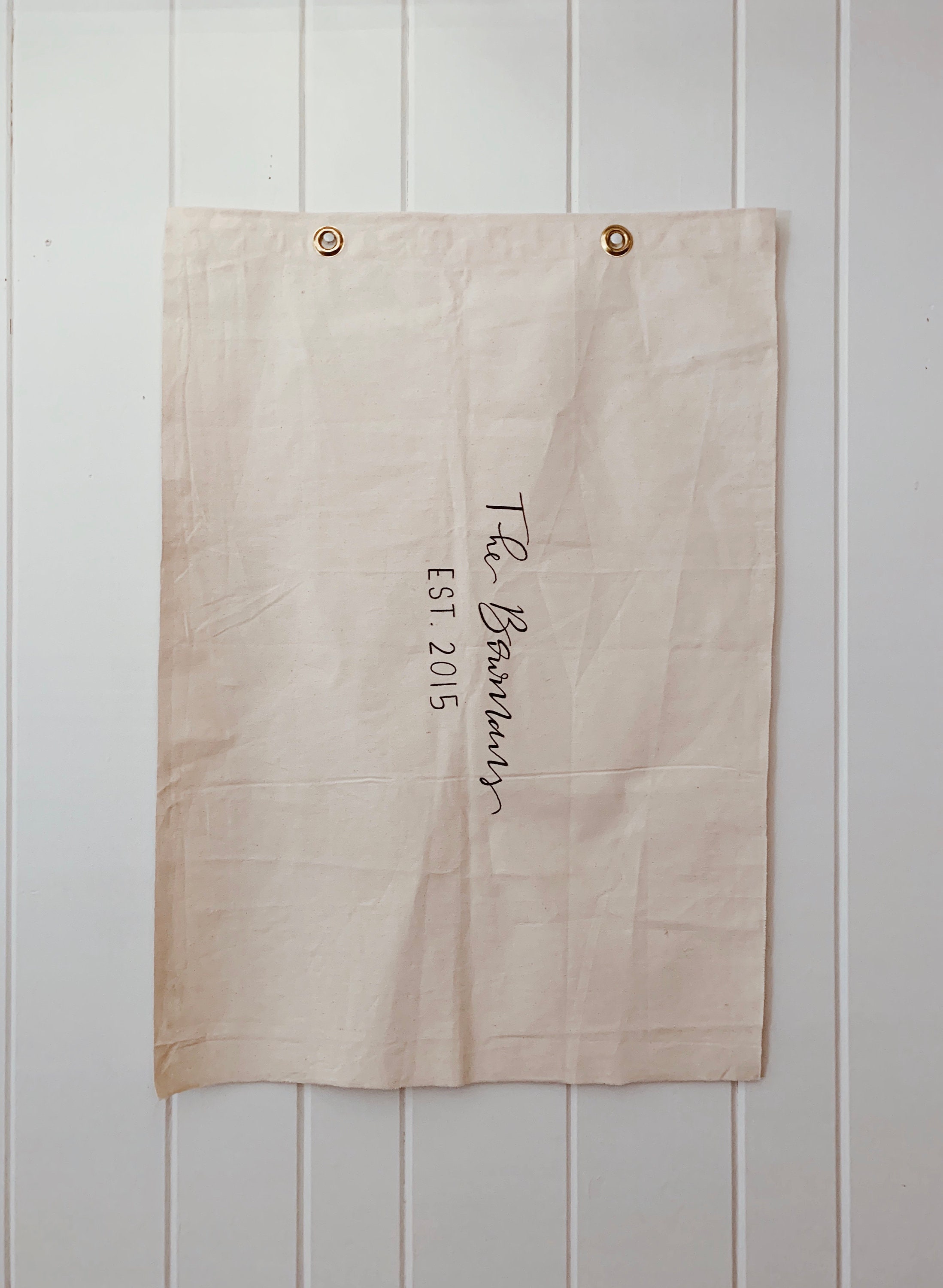 Custom Canvas Flag (family Est.) - Etsy