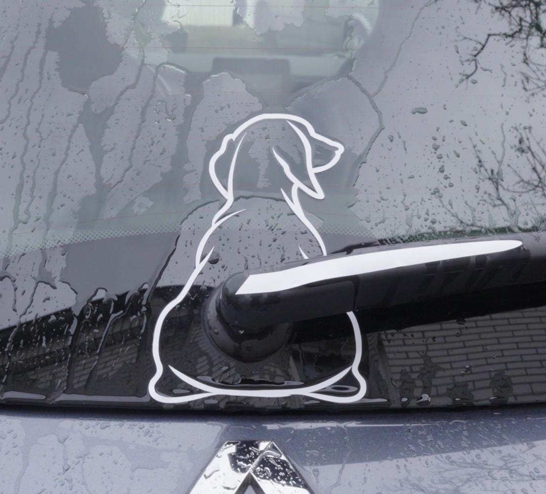 Dachshund Car Sticker Dog Windshield Wiper Dog Sticker Car Decal ...