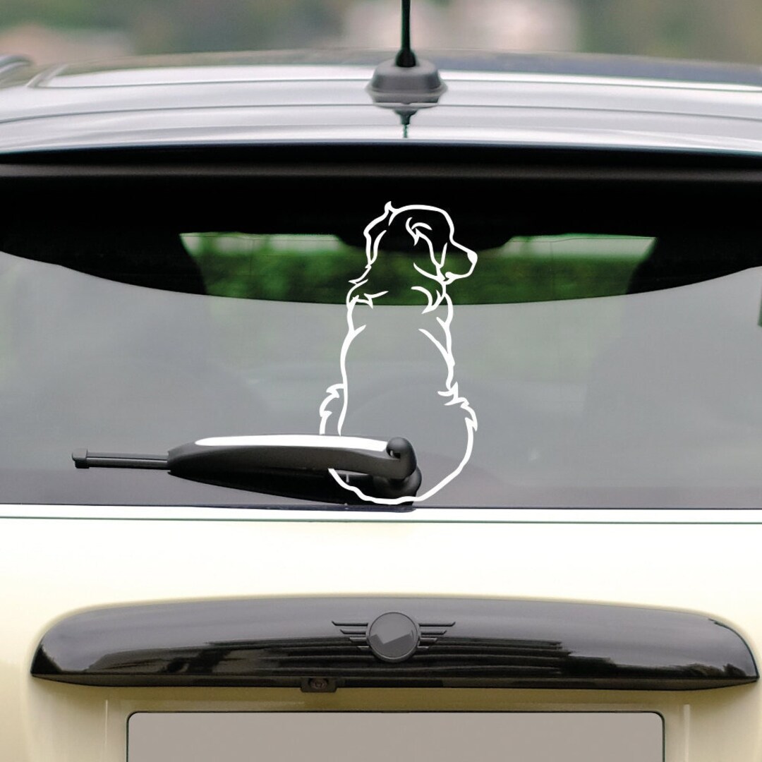 Bernese Mountain Dog Car Sticker Dog Windshield Wiper Sticker Car Decal ...