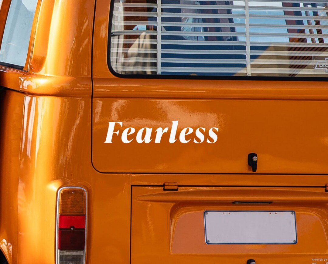 Fearless Car Sticker Vanlife Sticker Car Motorhome Sticker - Etsy