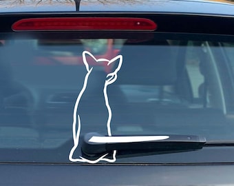 Dog Windshield Wiper Decal - Etsy