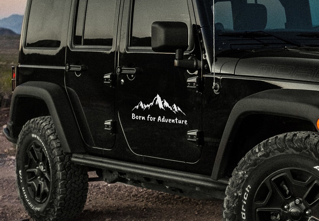 Car Sticker Car Born for Adventure Motorhome Sticker Camper Sticker ...