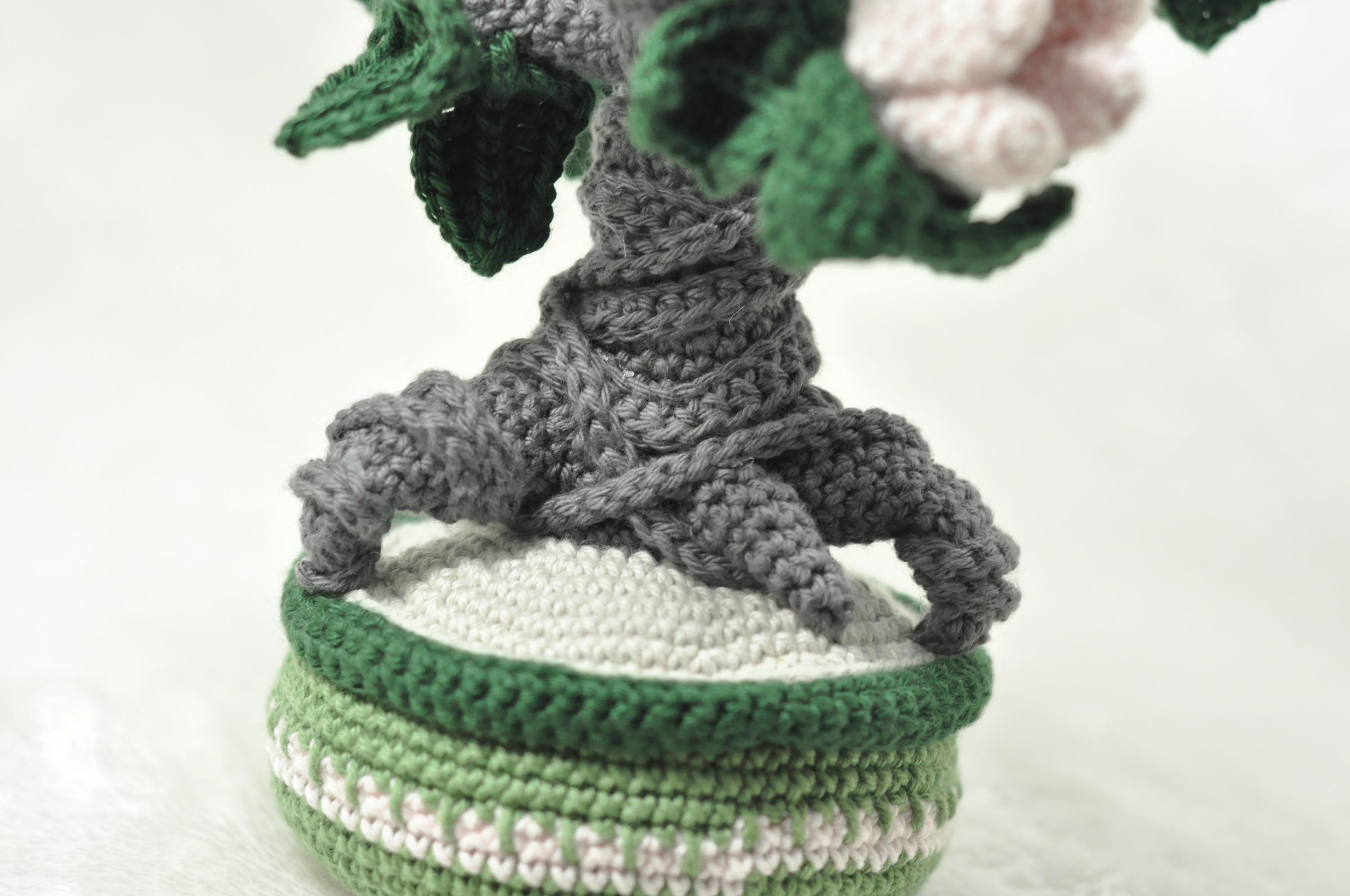 Crochet Pattern Bonsai With Flowers - Etsy