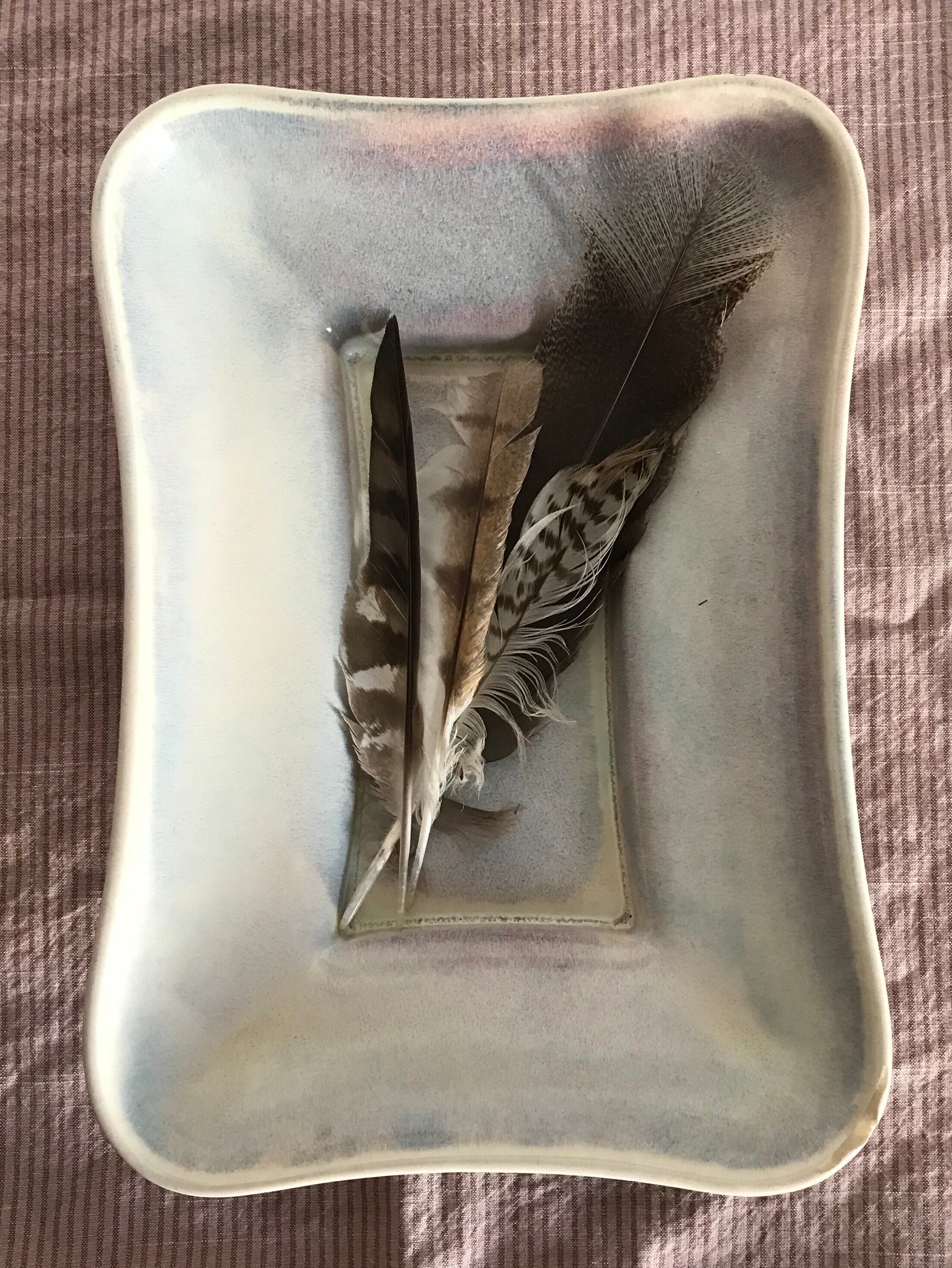 Catalina Pottery White Clay Glazed Art Ware Platter Made by Gladding ...